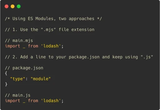 Using ES Modules in Node.js - Maxim Orlov